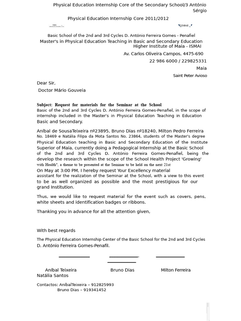 Material Request | PDF | Portugal