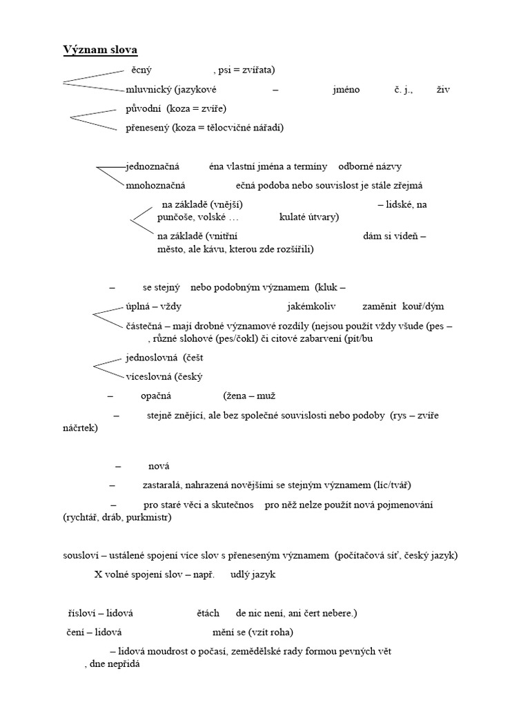 Vyznam Slova | PDF