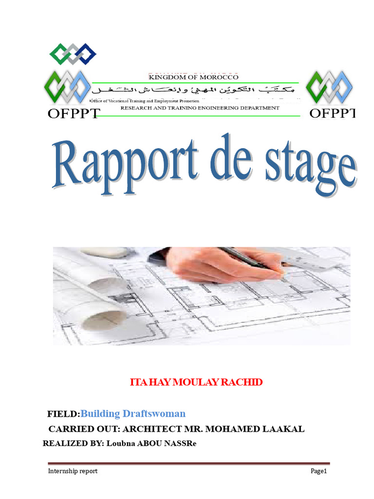 Internship Report: Building Draftsman | PDF | Brick | Area