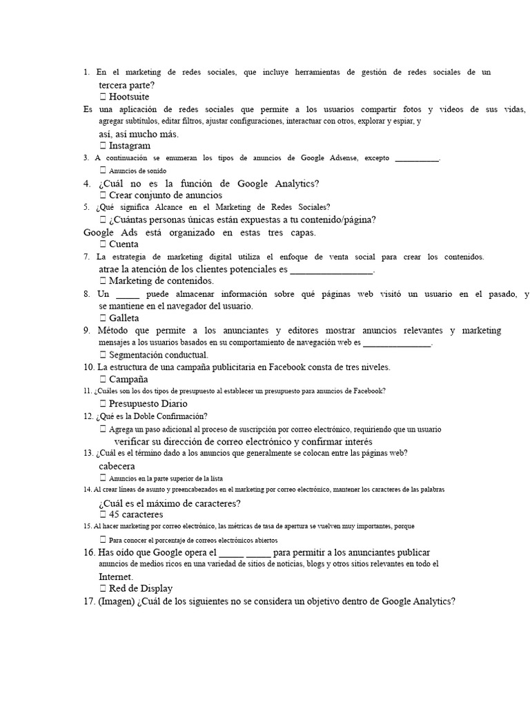 Prueba Pre y Post | PDF | Publicidad digital | Facebook