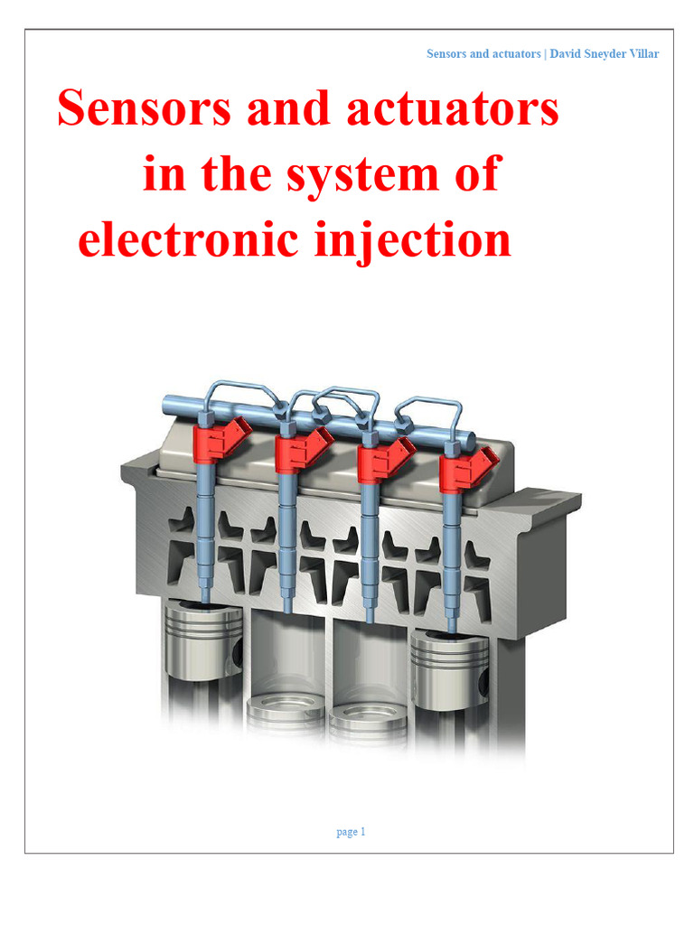 Sensors and Actuators in The Electronic Injection System | PDF ...
