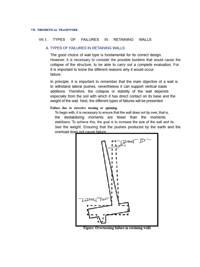 Retaining Wall Failure Types and Analysis | PDF | Friction | Soil Mechanics