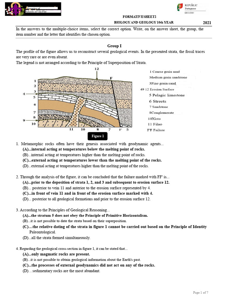 BG10 - Formative Test 2 | PDF | Lava | Volcano