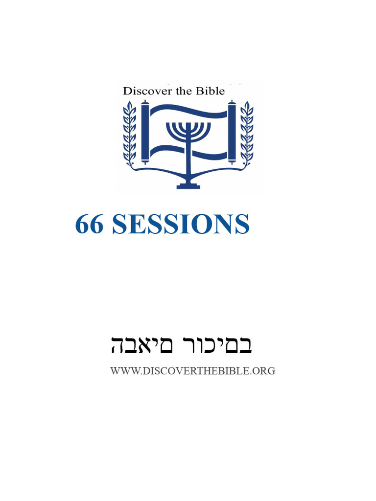 Discover The Bible in 66 Sessions - Student Manual | PDF | Book Of ...