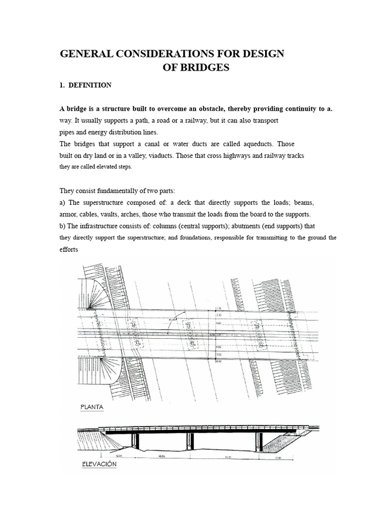 Bridge Design Considerations Guide | PDF | Traffic | Road