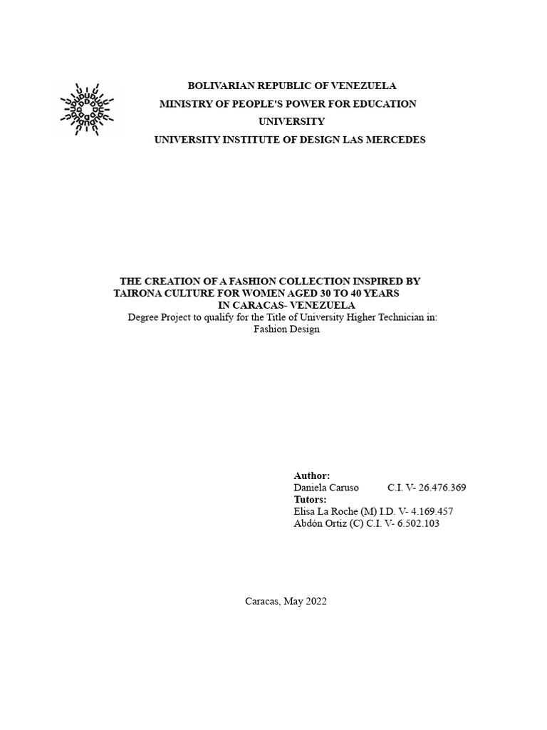 Thesis Daniela Caruso | PDF | Fashion | Clothing