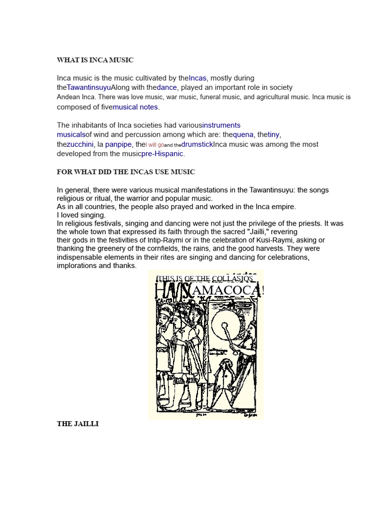 What Is Inca Music? | PDF | Inca Empire | Musical Instruments