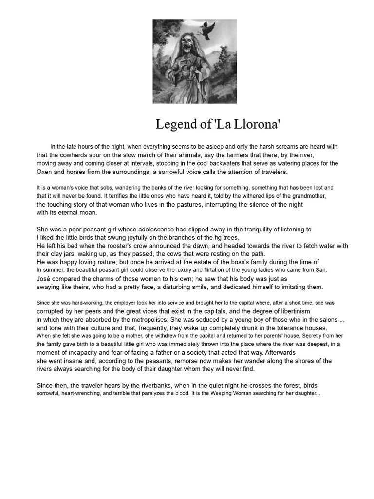 Legend of La Llorona | PDF