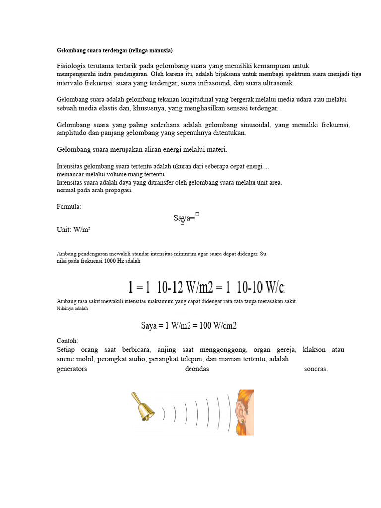 Gelombang Suara Yang Terdengar | PDF