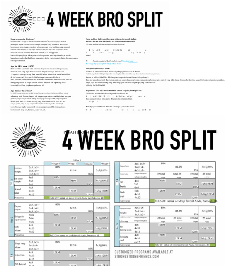 Bro Split 2 PDF | PDF