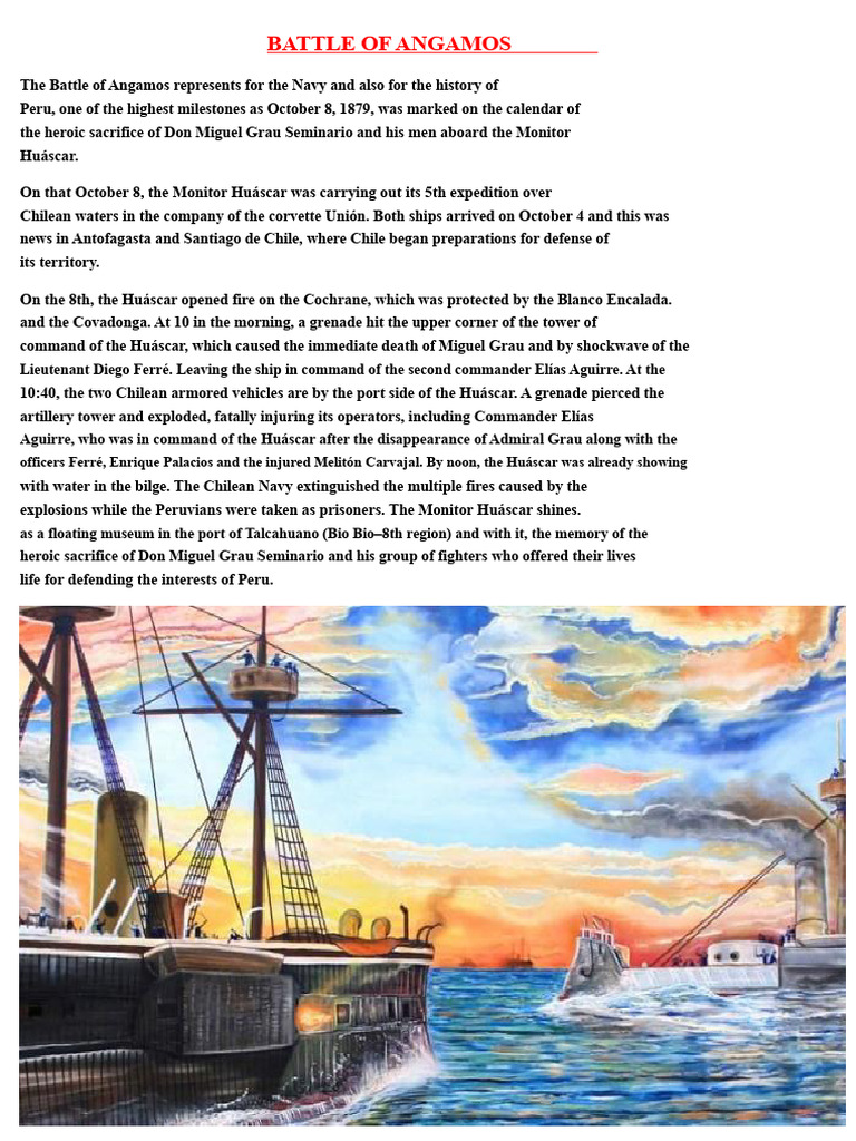 Battle of Angamos | PDF