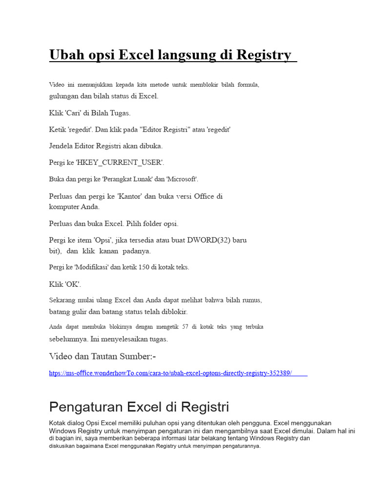 Registri Excel | PDF