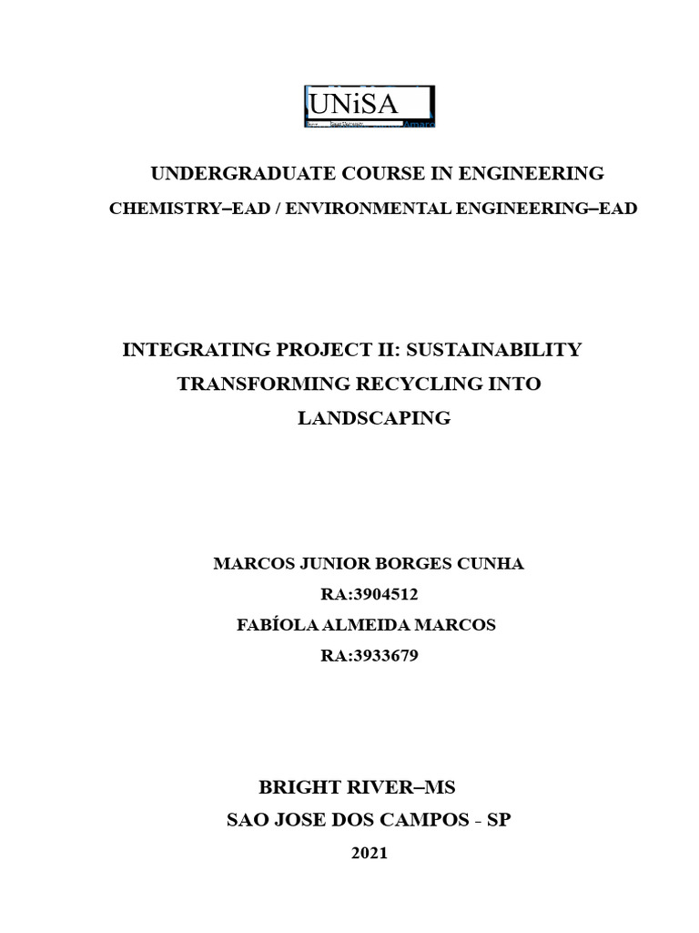 Integrative Project II | PDF | Sustainable Development | Sustainability