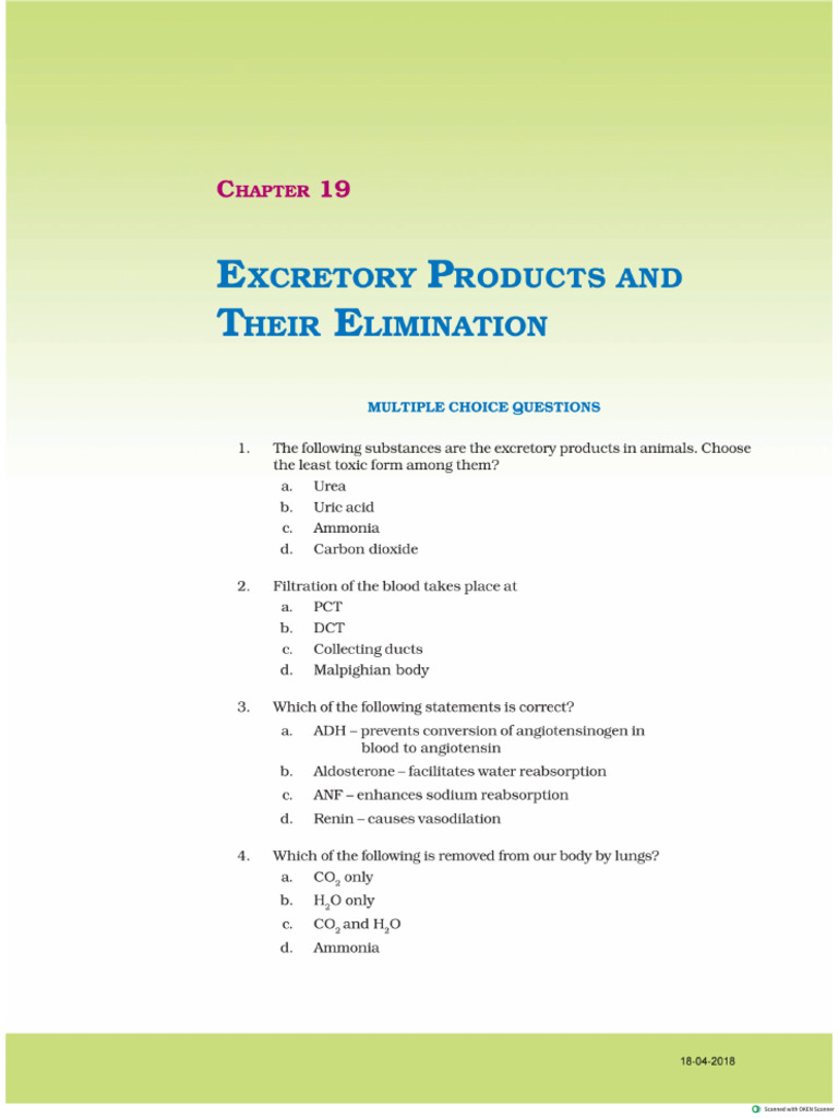 Class XI NCERT Exemplar - Biology | PDF