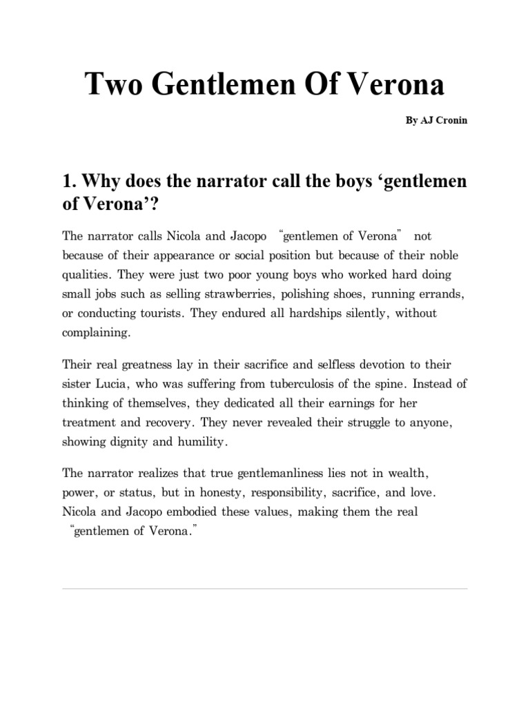 Two Gentlemen of Verona | PDF