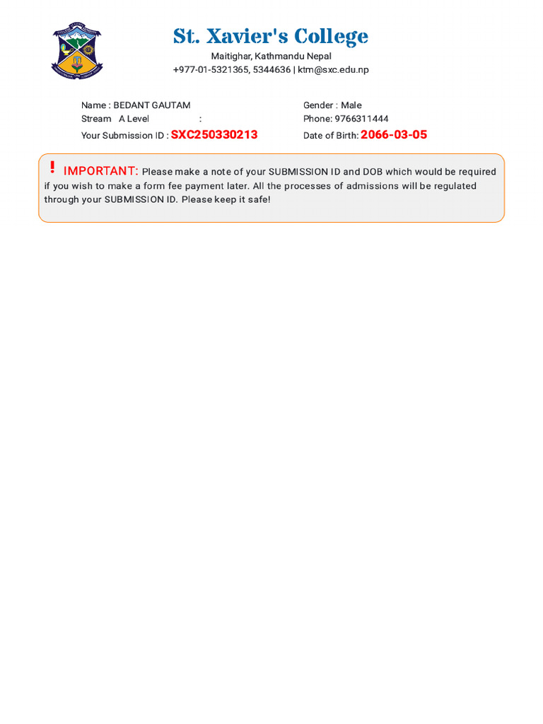 SXC Registration SXC250330213 2 | PDF