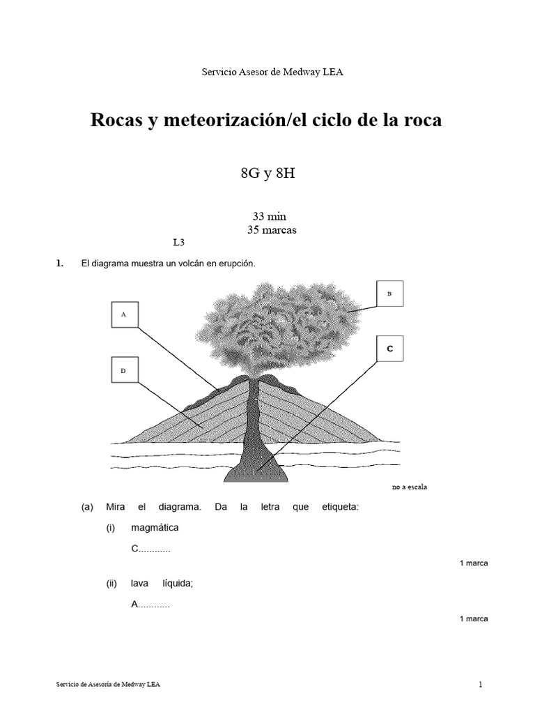 Año 8 - Rocas y Erosión - El Ciclo de Las Rocas | PDF | Roca (geología ...