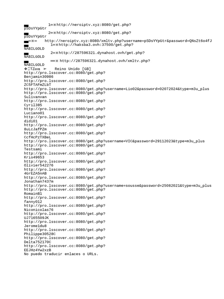 Ilide - Info Lista de Reproducción Iptv M3u Gratuita Descarga de Canales en HD 2025 1 PR | PDF