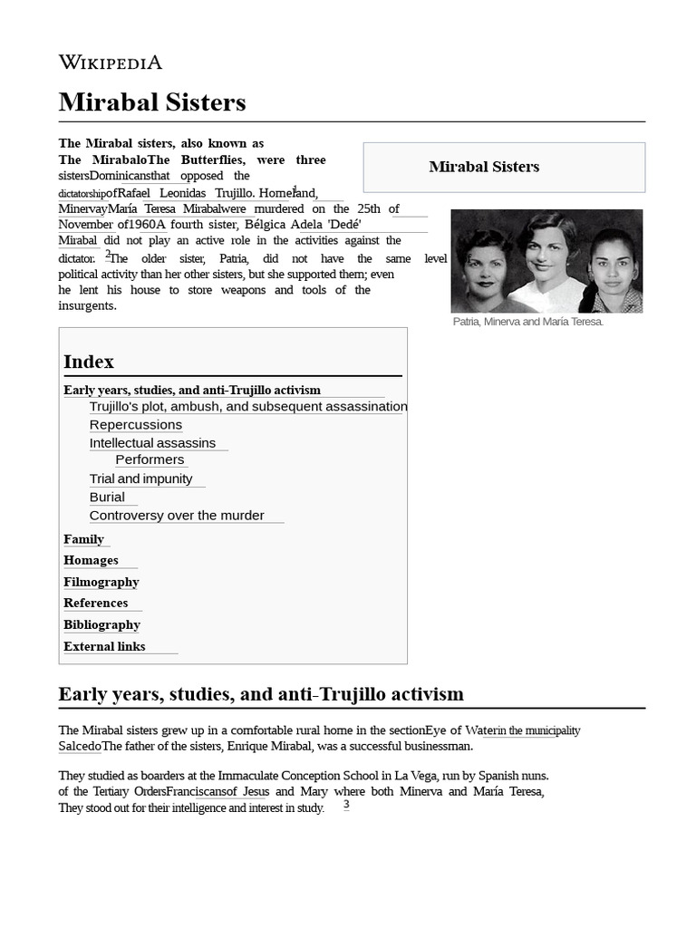 Mirabal Sisters | PDF