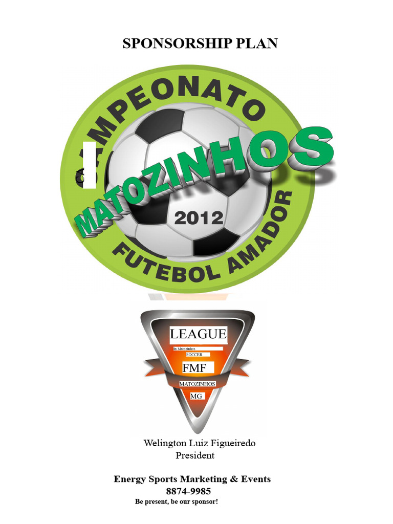 Matozinhos Football Sponsorship Plan | PDF | Sponsor (Commercial)