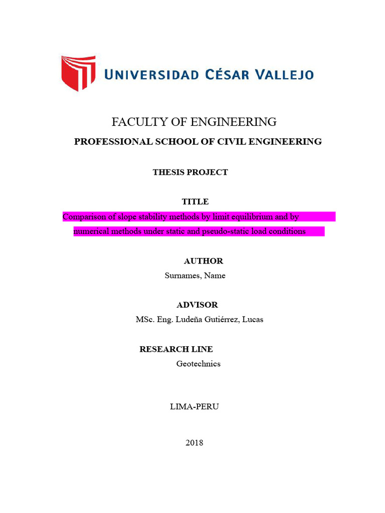 Slope Stability Methods Comparison | PDF