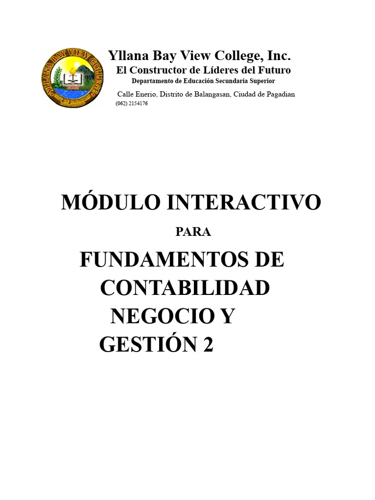 (FABM 2) Módulo Interactivo Semana 2 | PDF | Estado de resultados ...