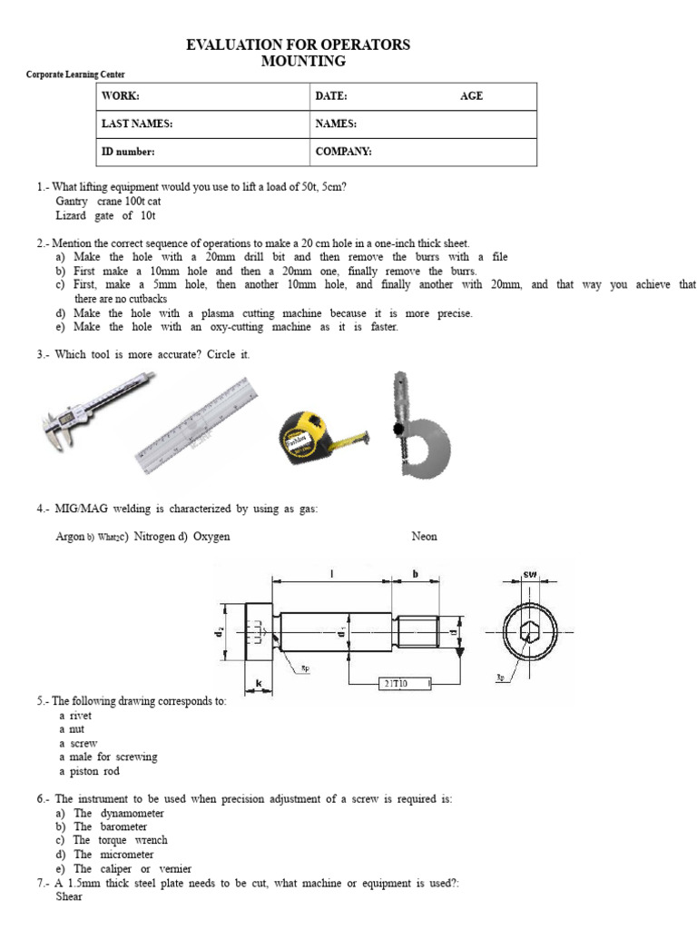 Operator Safety and Equipment Evaluation | PDF | Personal Protective ...