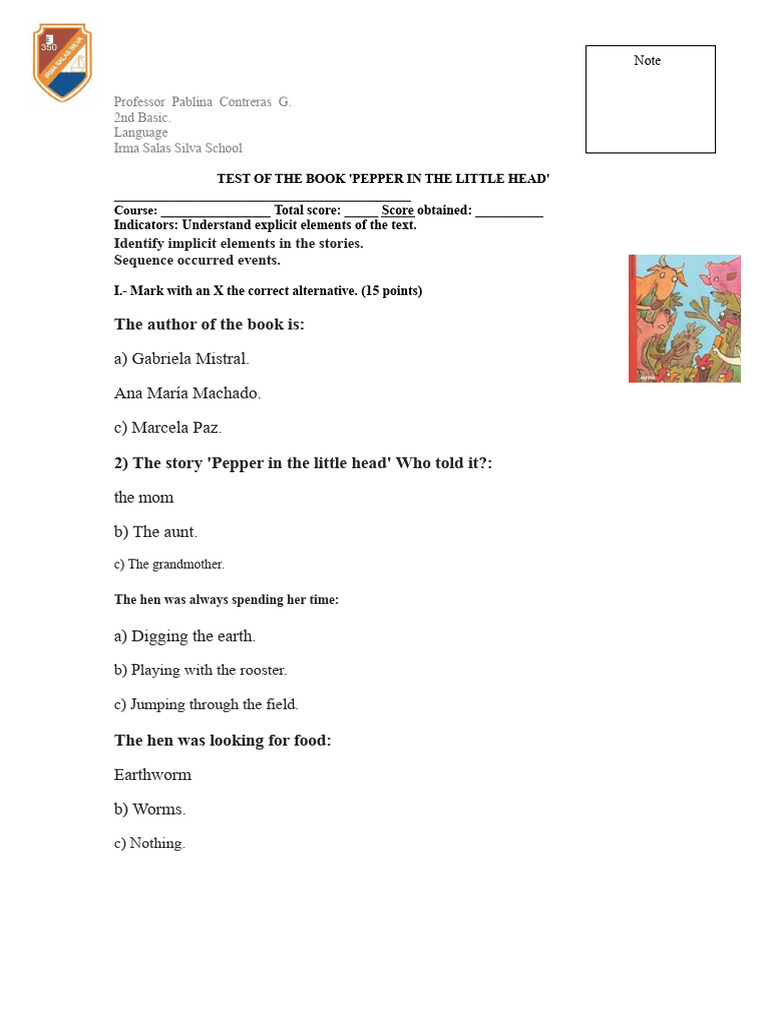 Test of ! Pepper in The Little Head1! | PDF