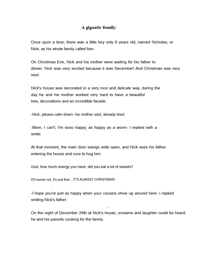 Spanish. Christmas Story. | PDF | Christmas | December Observances