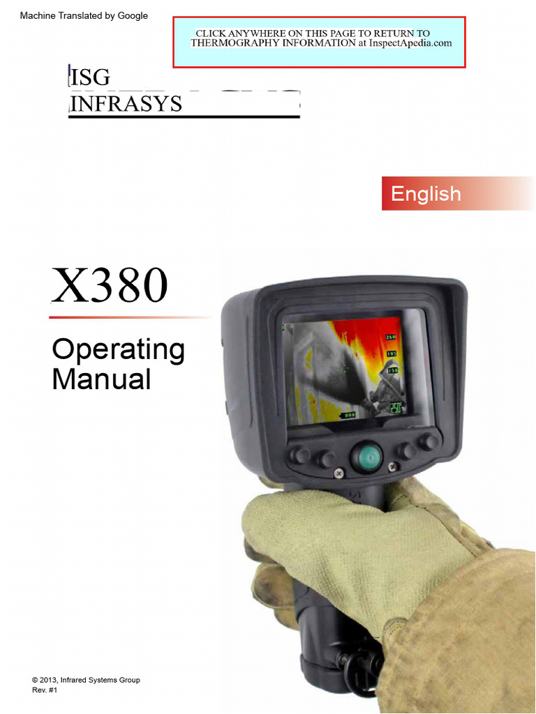 ISG Thermal Camera User Manual | PDF | Battery Charger | Thermography