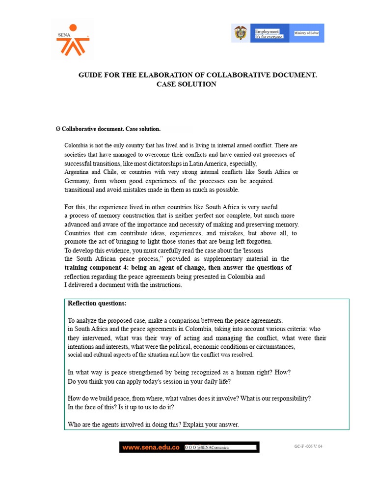 Annex Collaborative Document Solution of Case 240201526 AA6 EV01 | PDF