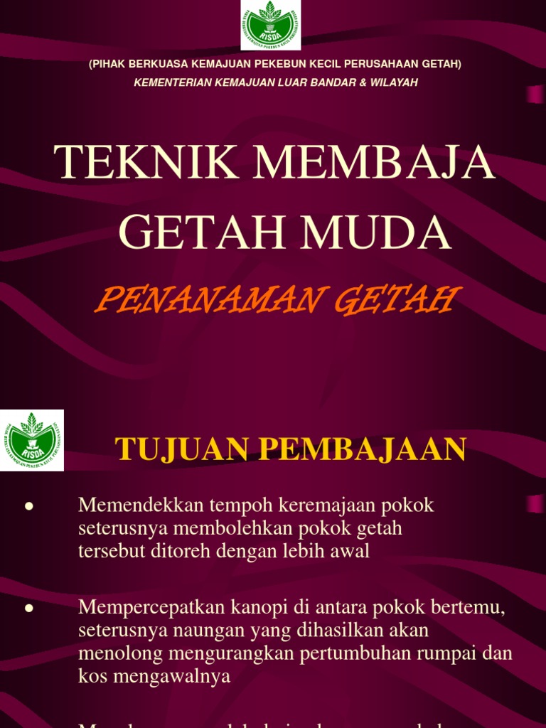 Pembajaan Getah Muda | PDF