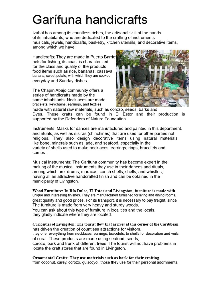 Garifuna Crafts | PDF | French Language