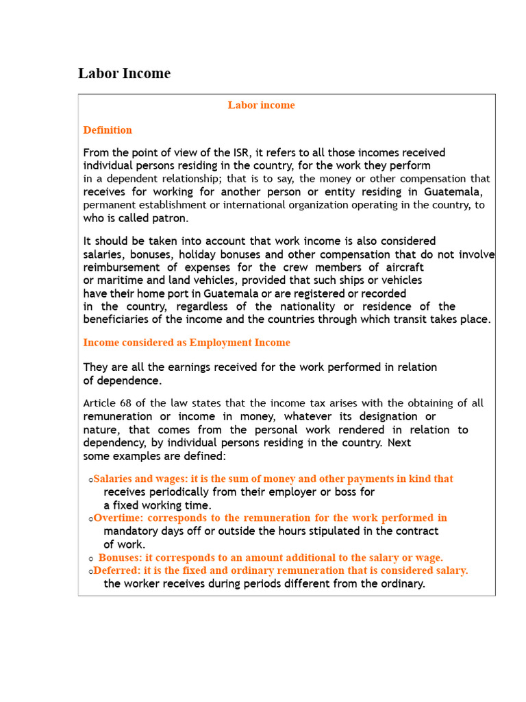 Work Income | PDF | Payroll Tax | Taxes