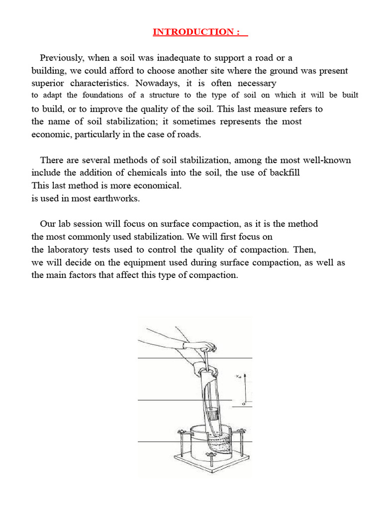 Soil Stabilization and Proctor Testing | PDF | Soil | Physical Sciences