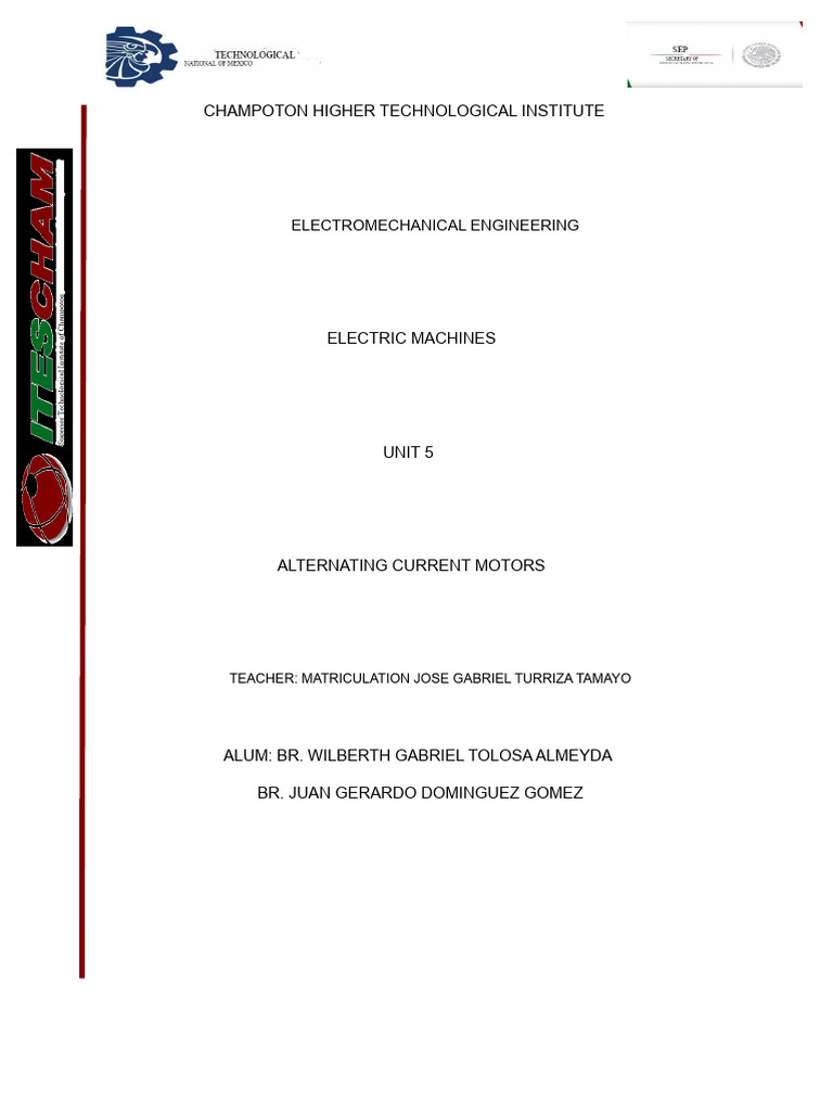 Unit 5 Alternating Current Motors. | PDF | Electric Motor | Electric ...
