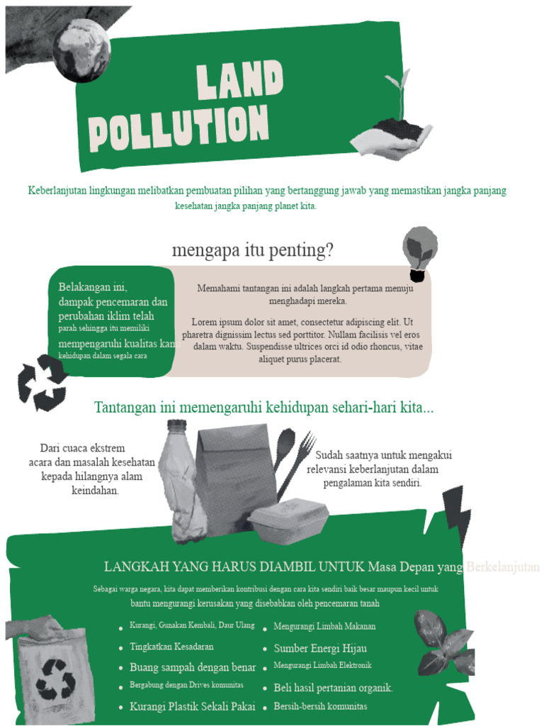 Infografis Keberlanjutan Lingkungan | PDF