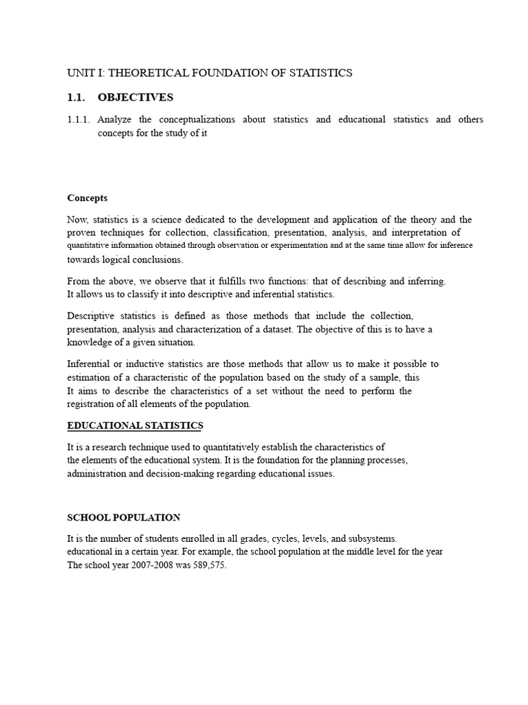 Theoretical Foundation of Statistics | PDF | Statistics | Statistical ...