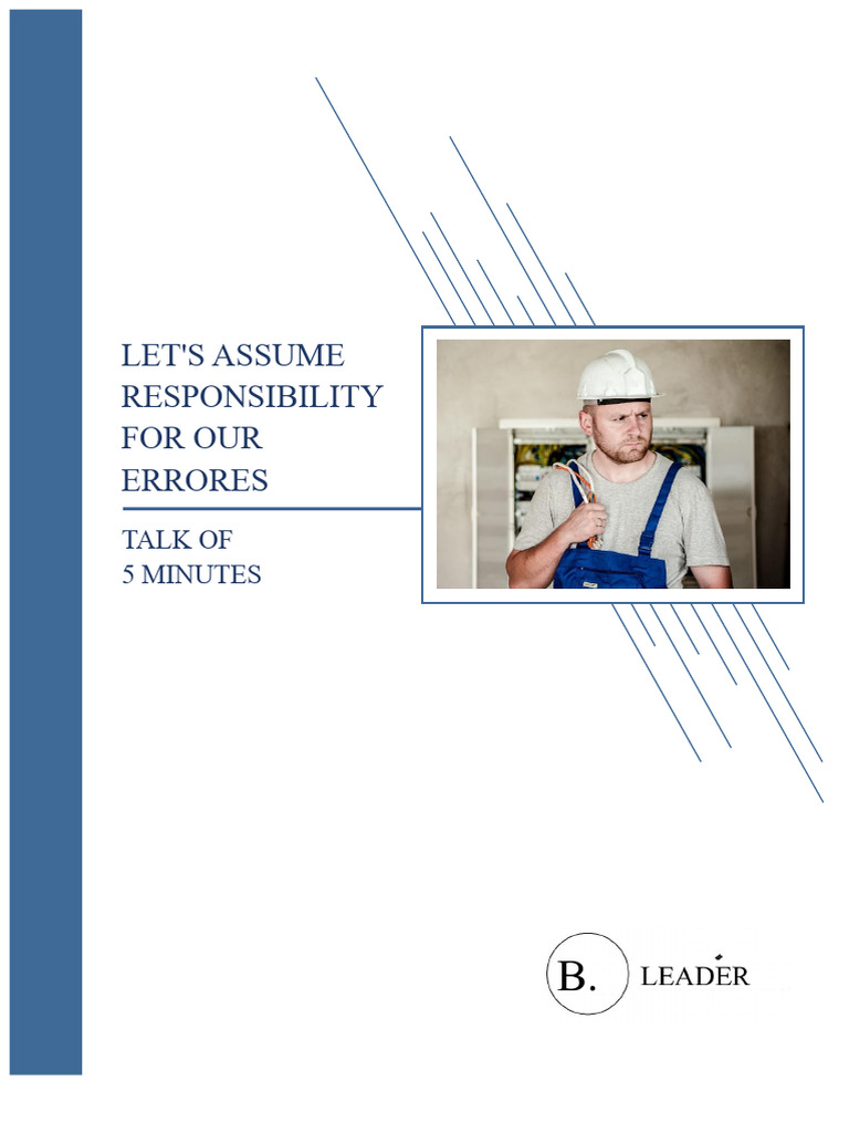 5-Min-Let's Take Responsibility For Our Mistakes-N6irlb | PDF | Anger ...