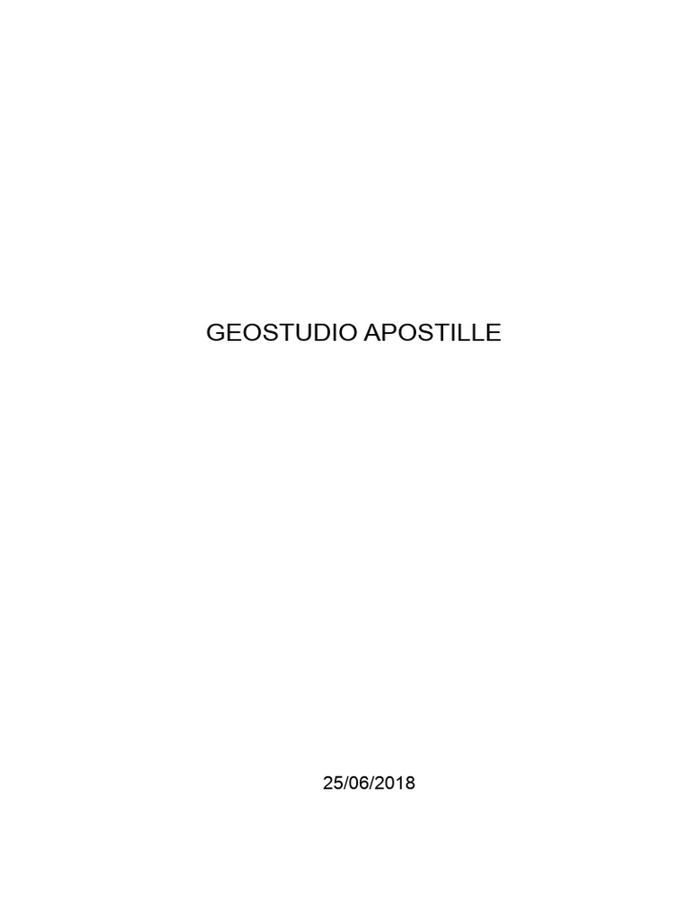 Geostudio Slope and Seep Analysis Guide | PDF | Applied And ...
