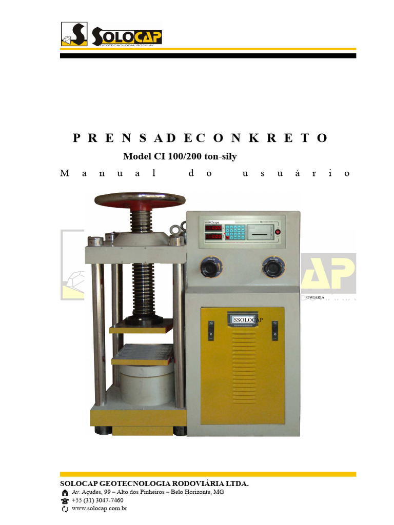 3.2.6. Ręczny Prasa Model CI | PDF