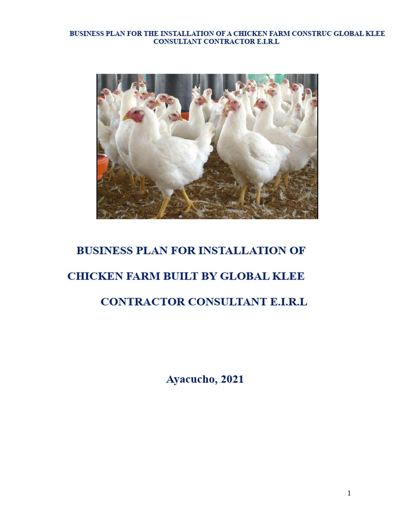 Business Plan For Chicken Farming 1 | PDF | Swot Analysis | Meat