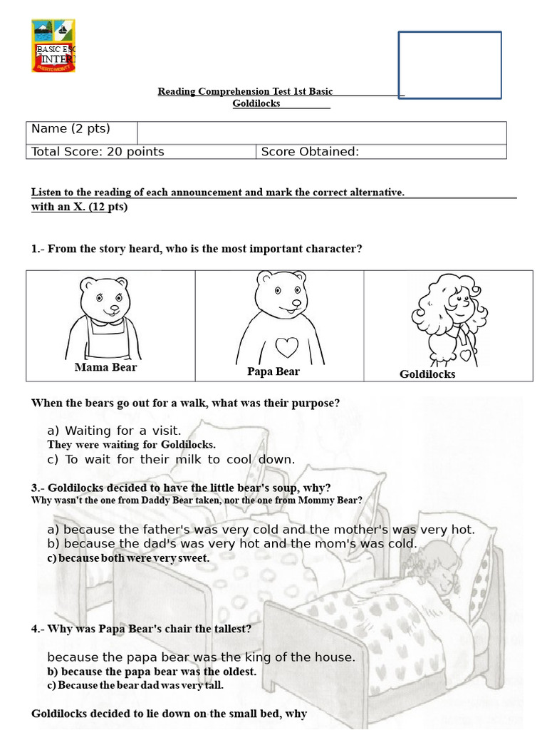 Goldilocks Test | PDF