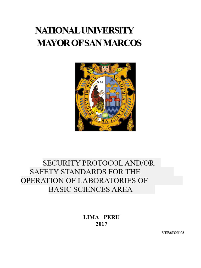 Safety Protocol Basic Sciences Laboratories 3.01 | PDF | Waste ...