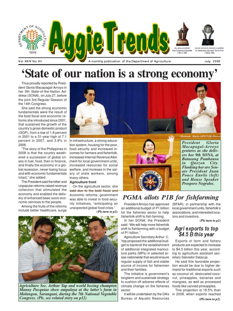 Aggie Trends July 2009 | PDF | Food Security | Agriculture