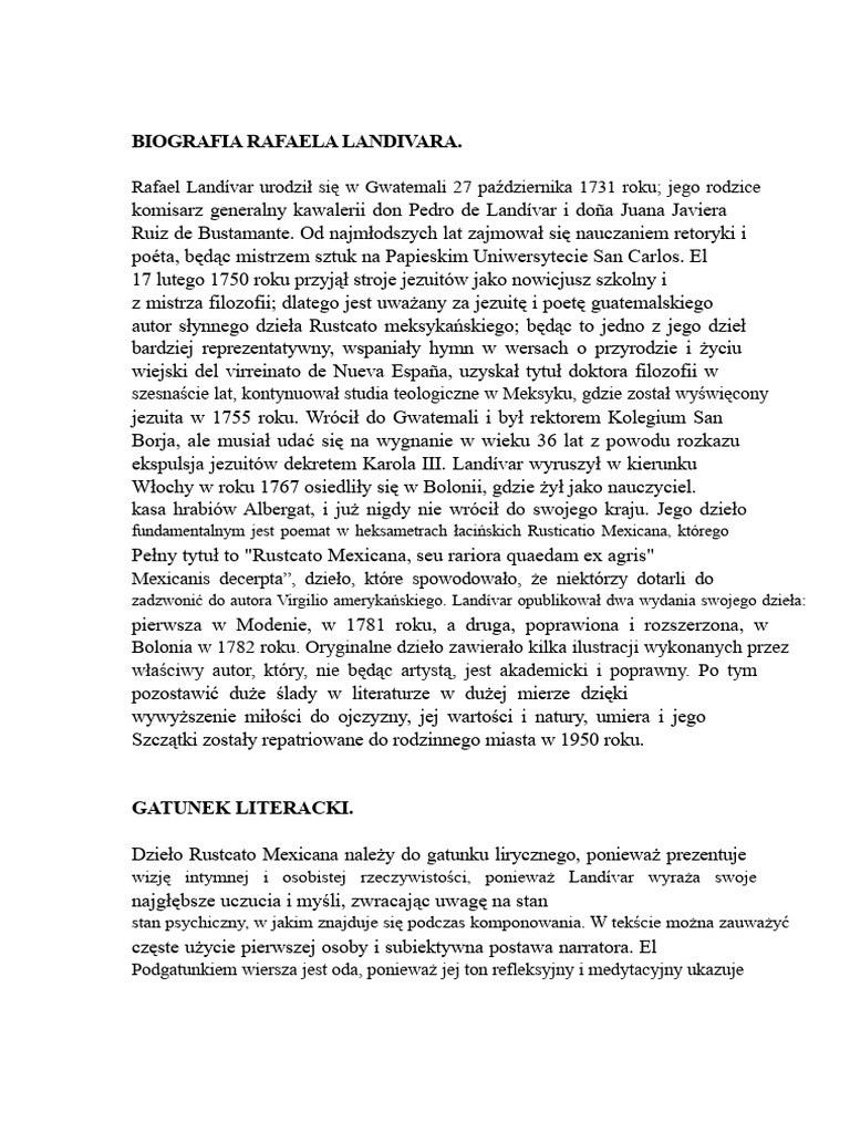 Biografia Rafaela Landivara | PDF