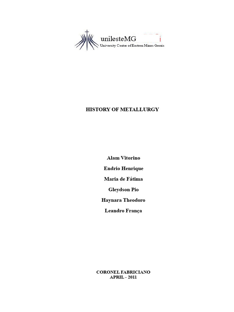 Overview of Metallurgy's History | PDF | Iron | Steel