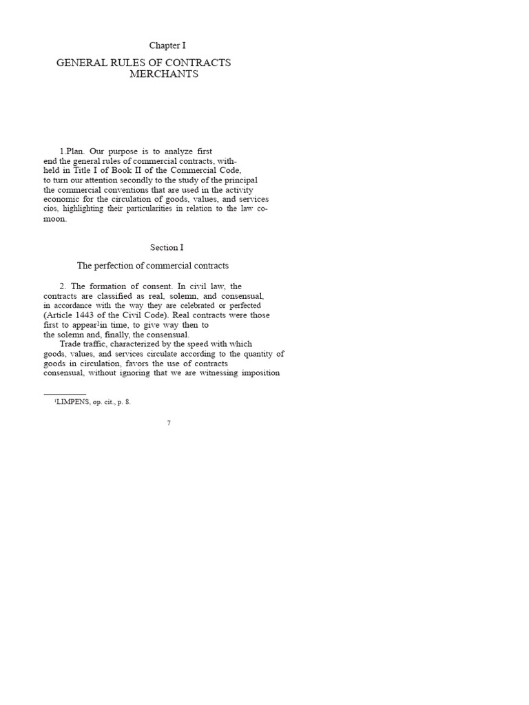 General Rules of Commercial Contracts | PDF | Offer And Acceptance ...