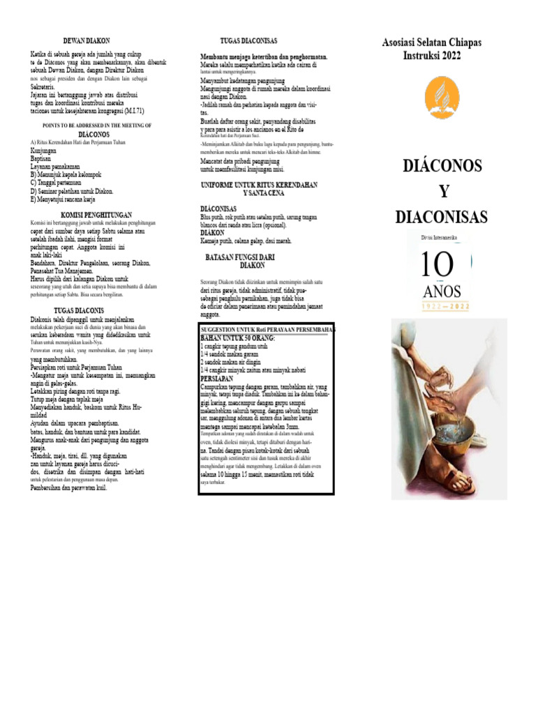 Tugas dan Tanggung Jawab Diakonis | PDF