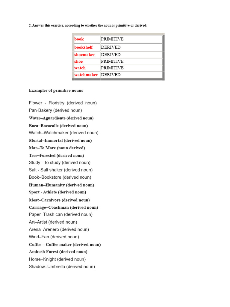 Classes of Nouns | PDF | Noun | Linguistics